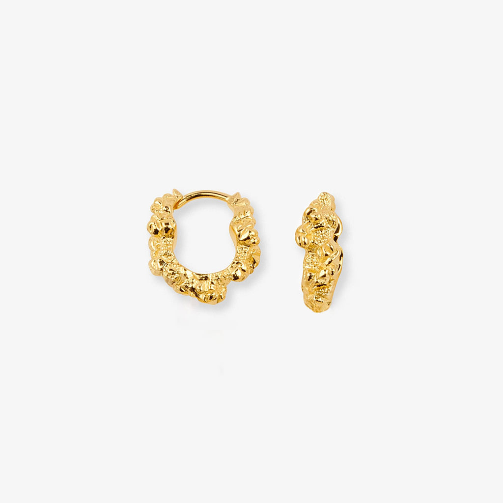 Small Levitate Crush Hoops | Camille Brinch Jewellery