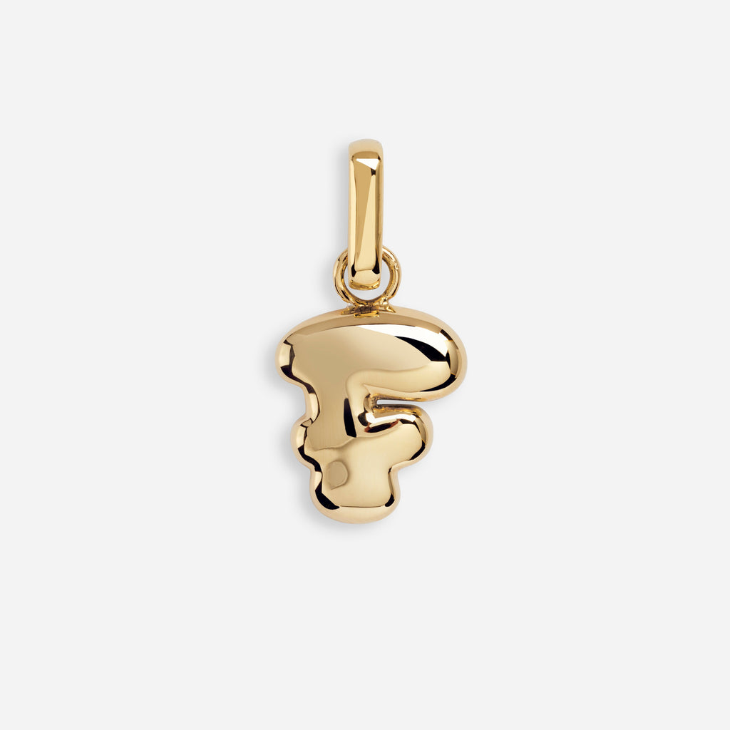 Letter Puffer Charm - F | Camille Brinch Jewellery