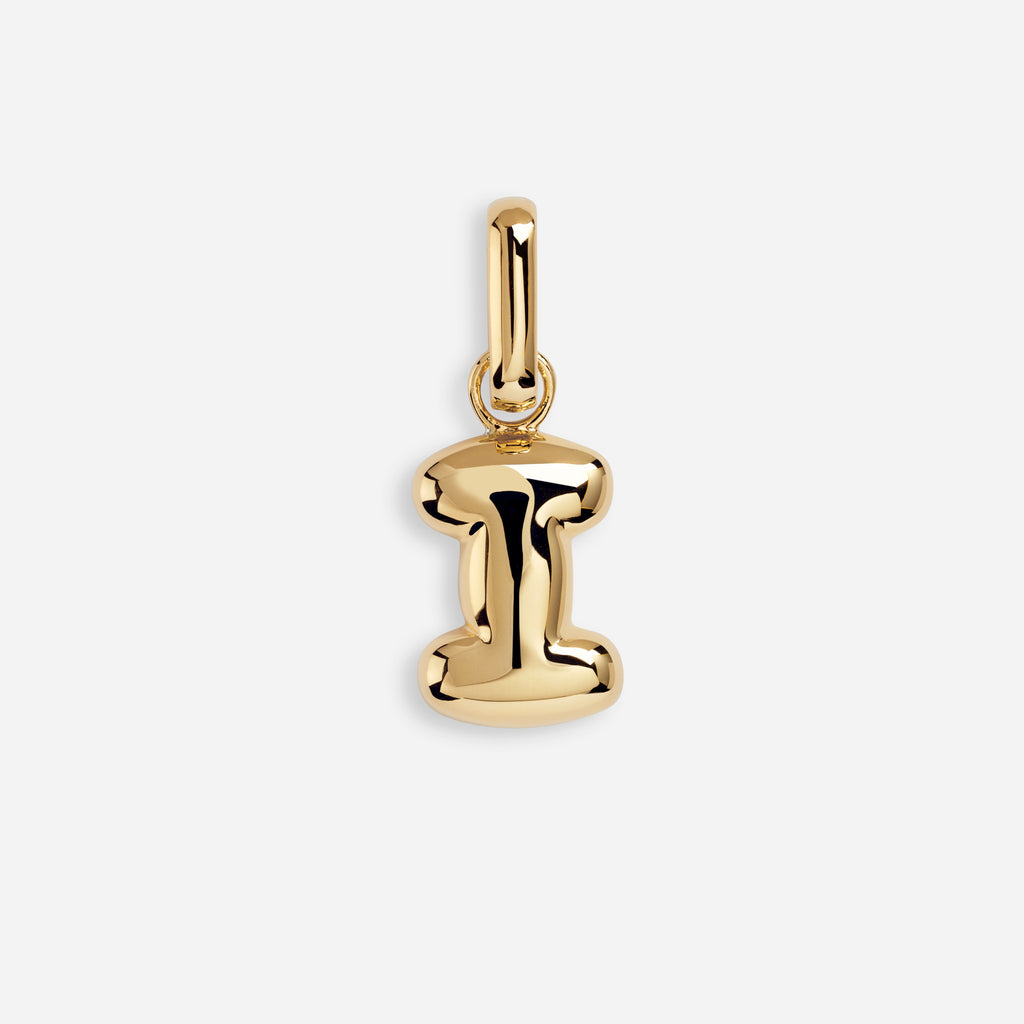 Letter Puffer Charm - I | Camille Brinch Jewellery