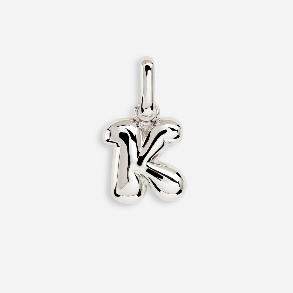 Letter Puffer Charm - K | Camille Brinch Jewellery