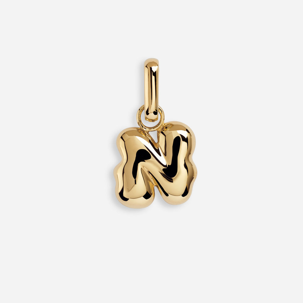 Letter Puffer Charm - N | Camille Brinch Jewellery