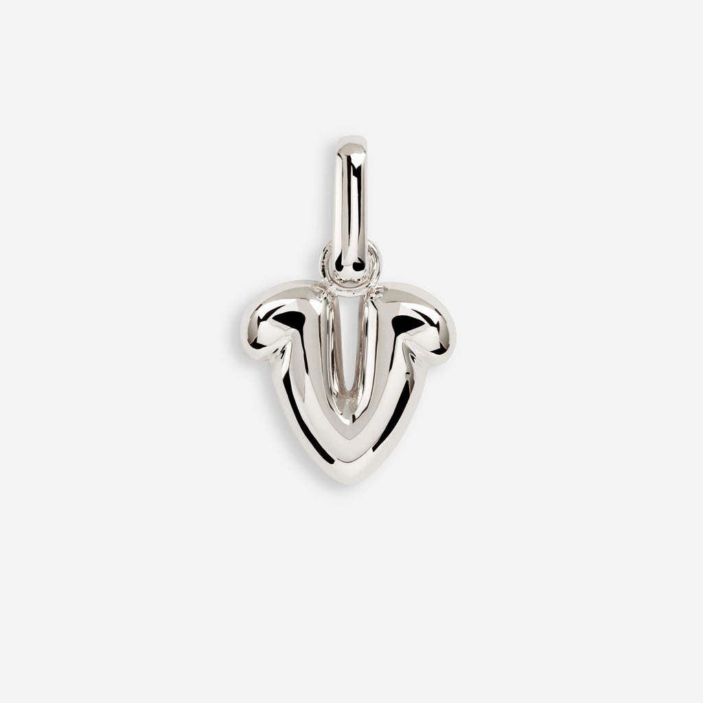Letter Puffer Charm - V | Camille Brinch Jewellery