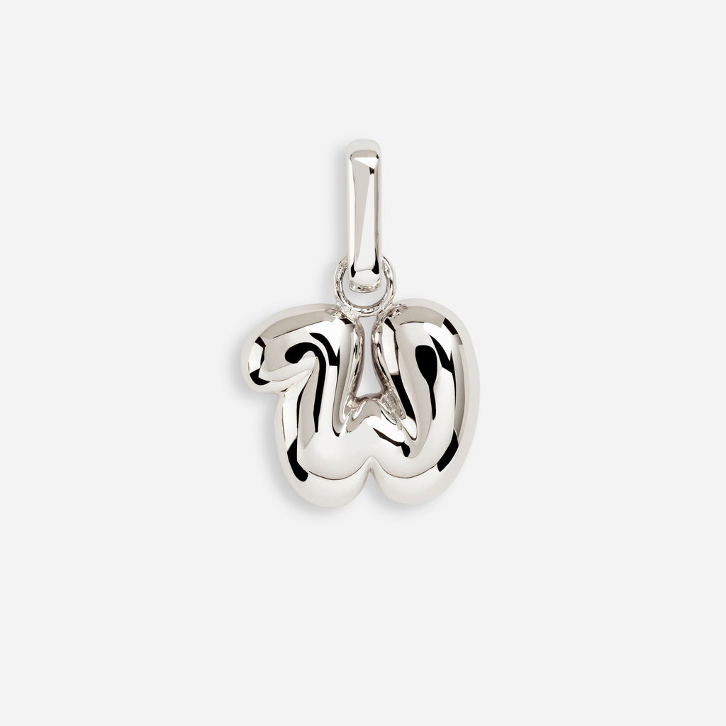 Letter Puffer Charm - W | Camille Brinch Jewellery